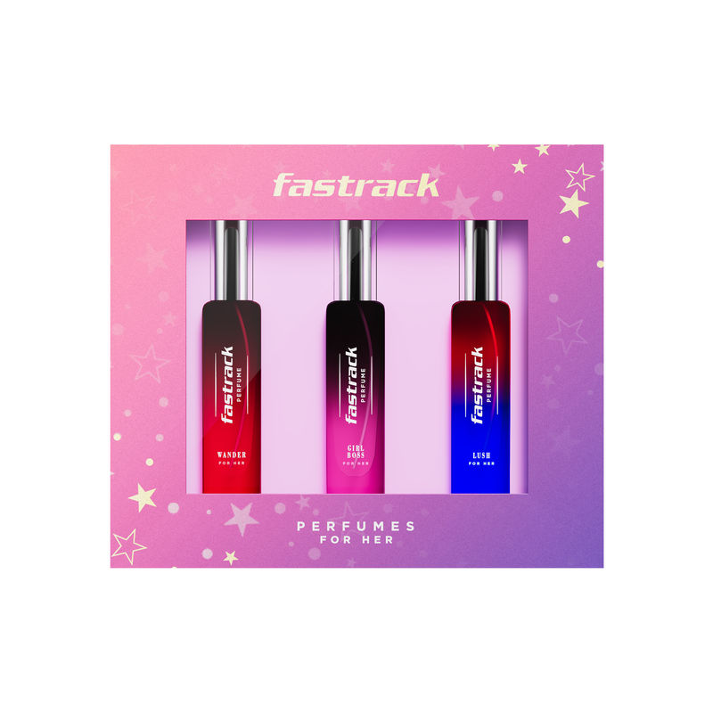 Buy Fastrack Long Lasting Perfume Gift Pack- 20 ml x 3 - Gift for Her ...