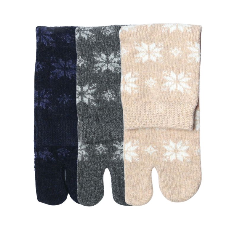 Buy NEXT2SKIN Women'S Winter Ankle Thumb Socks with Snowflake Pattern ...