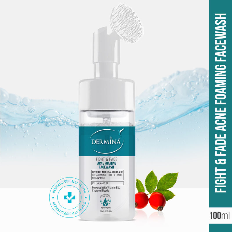 Buy DERMINA Fight & Fade Acne Foaming Facewash Online