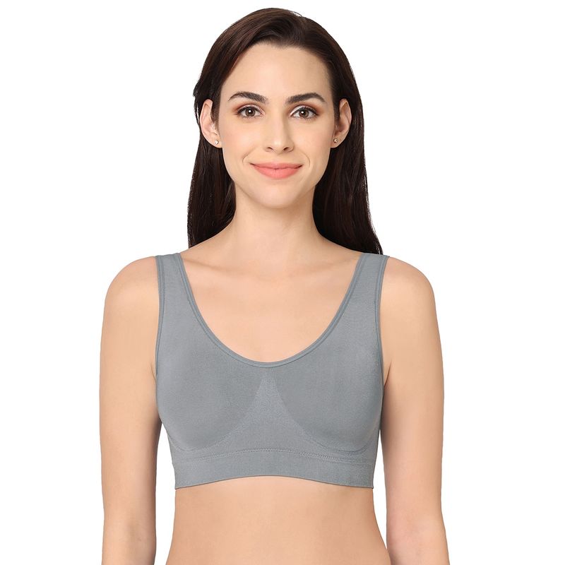 Buy Wacoal B-smooth Padded Non-wired Full Coverage Bralette Bra Grey Online