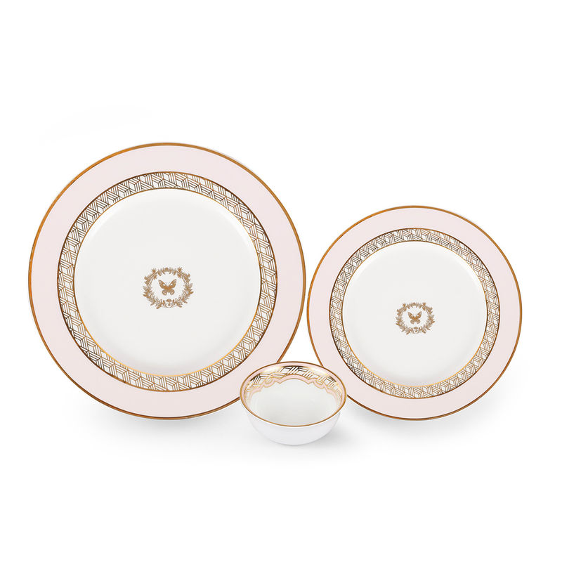 Buy HITKARI POTTERIES Mimosa Dinner (Set of 18) Online