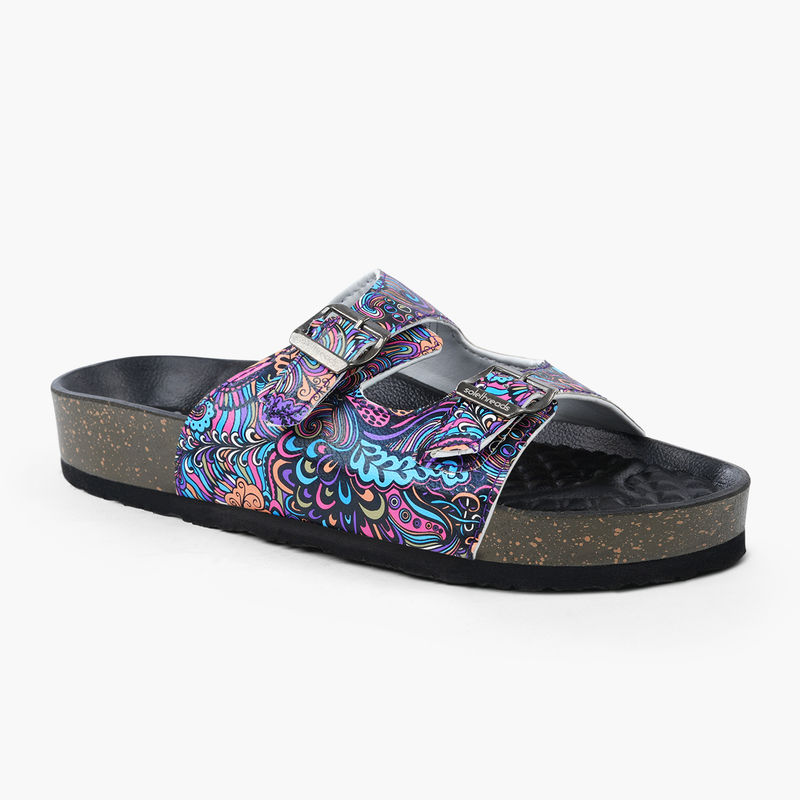 Buy SOLETHREADS Athena Solid Dark Multi-Color Women Sandals Online