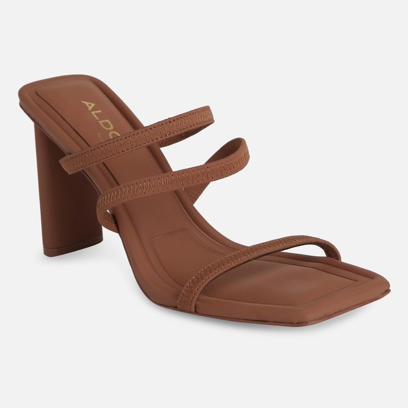 Buy Aldo Okurra Synthetic Rust Solid Heels Online