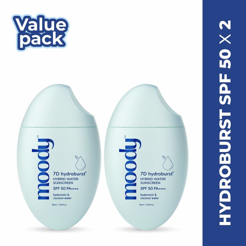 Buy Moody Hydroburst SPF 50 Essential - Hyaluronic Water Sunscreen With ...