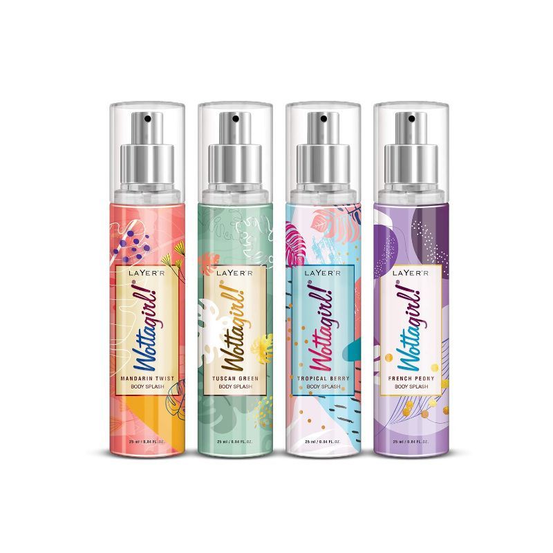Buy Layerr Wottagirl Body Splash - Pack Of 4 For Her Online