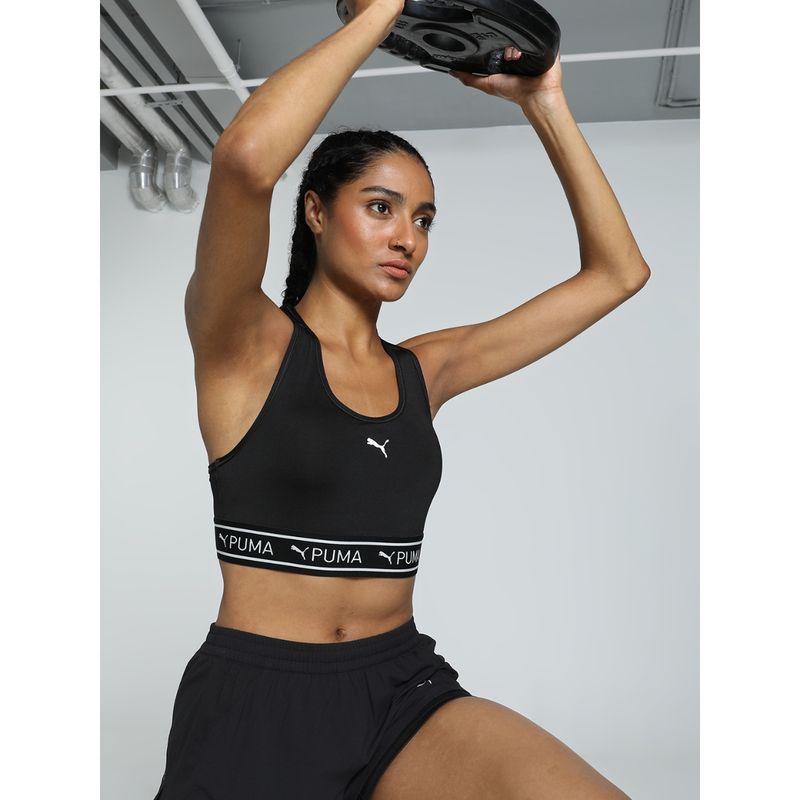 Buy Puma 4 Keeps Elastic - P Women Black Sports Bras Online