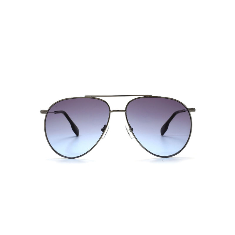 Buy French Connection Blue Lens Aviator Sunglass Full Rim Metallic ...