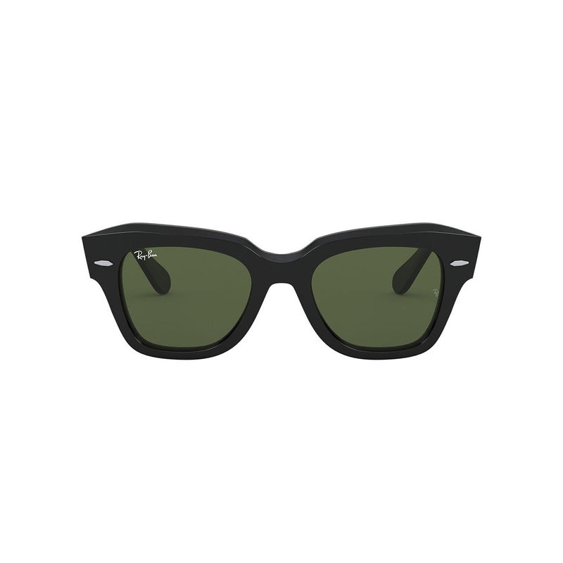 Buy Ray-Ban 0RB2186 Green State Street Square Sunglasses - 49 mm Online