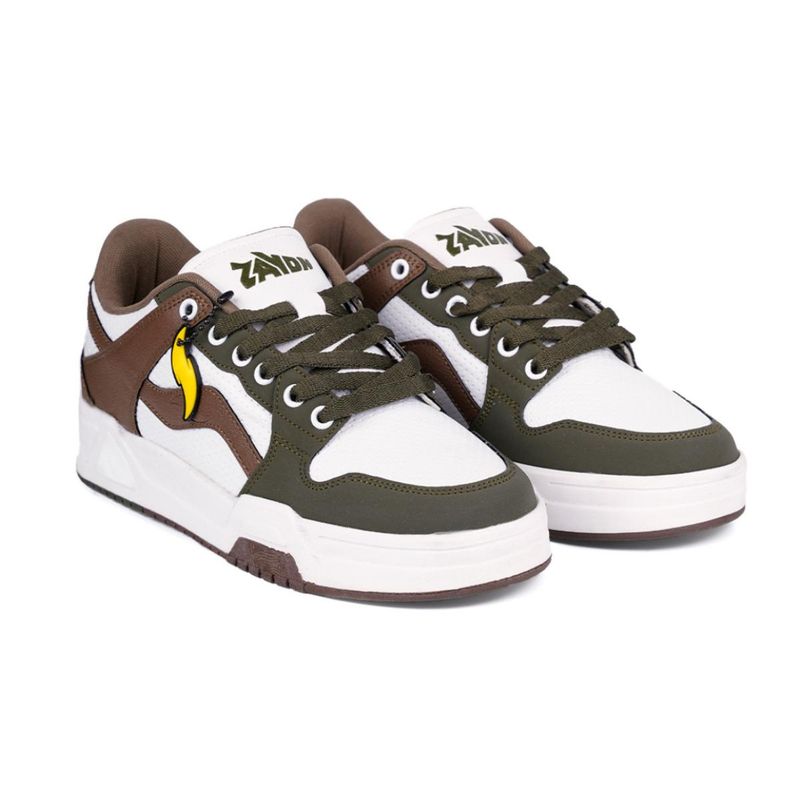 Buy ZAYDN Wave Sage Brown Mens Casual Sneakers Online