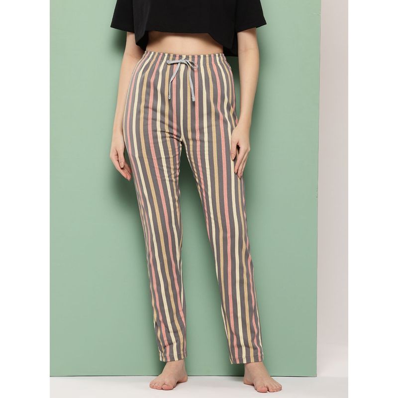 Buy Leading Lady Women'S Printed Cotton Mid Rise Casual Pyjamas with ...