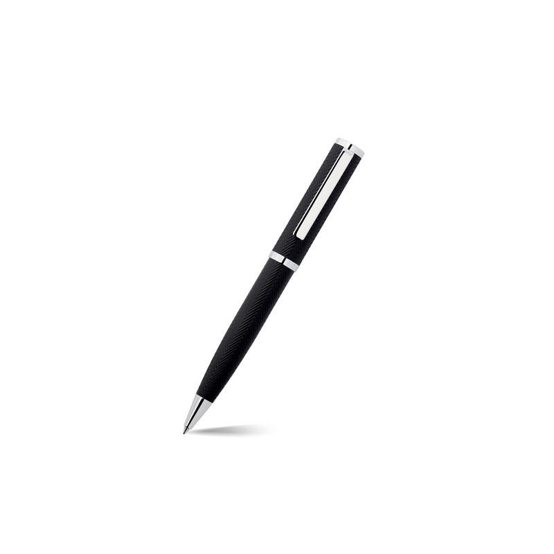 Buy Hugo Boss Formation Herringbone Ballpoint Pen with Chrome Trims ...