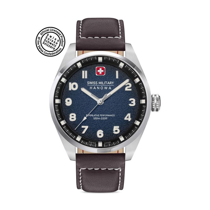 Buy Swiss Military Hanowa WATCHMAN Round Dial Quartz Watch For Men ...