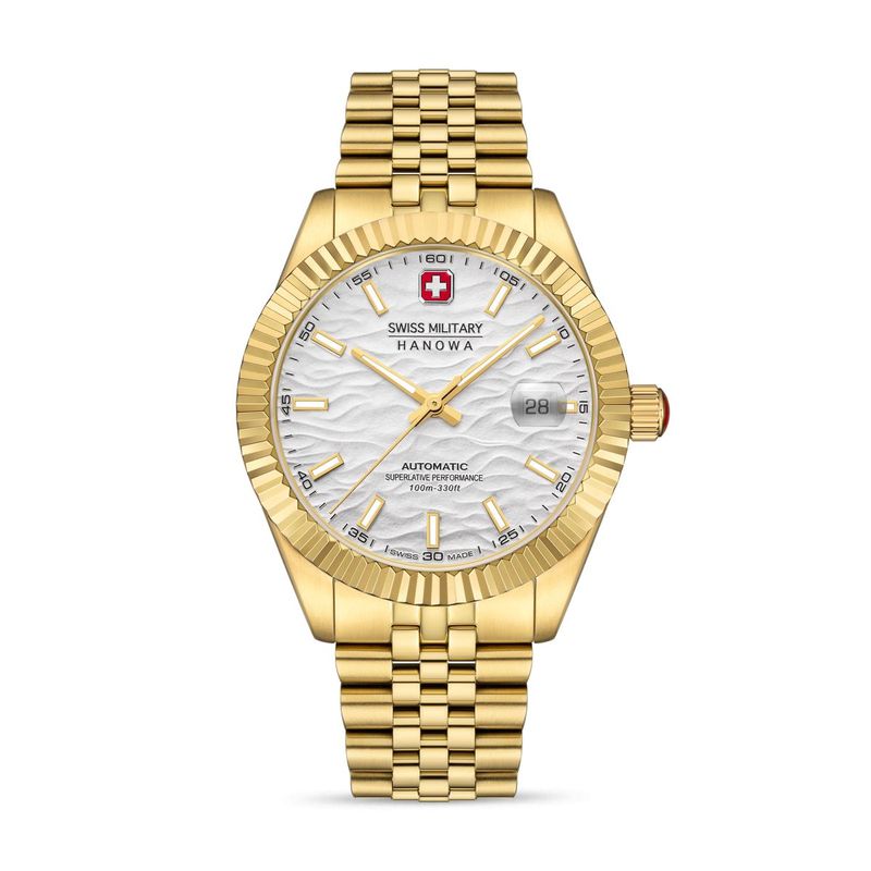 Buy Swiss Military Hanowa MASTER DILIGENTER Round Silver Dial Automatic ...