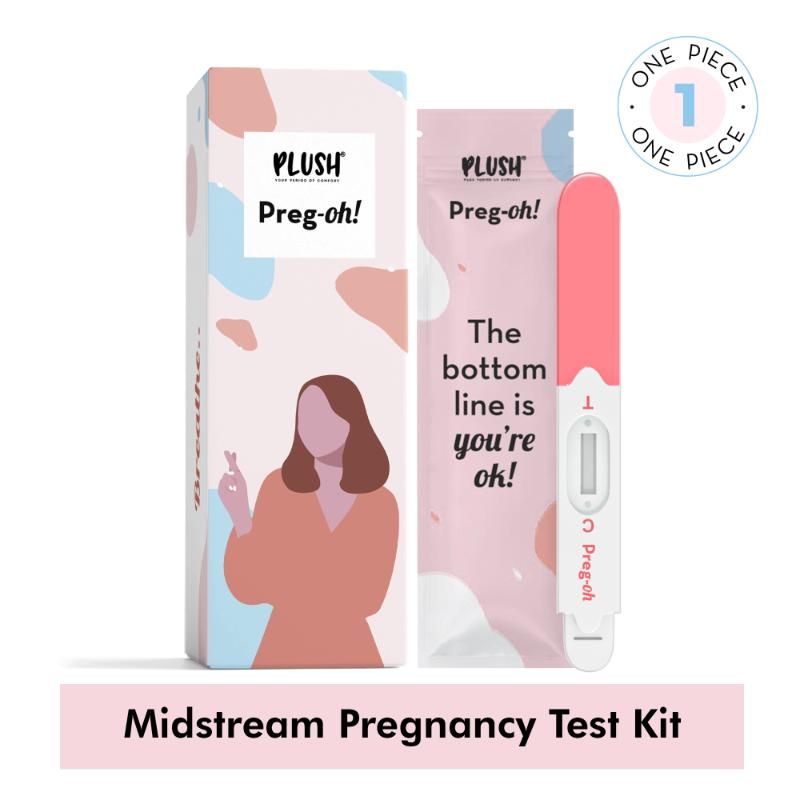 Buy Plush Preg-oh! Midstream Pregnancy Test Kit For Women 99% Accuracy ...