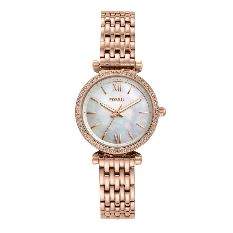 Buy Fossil Carlie Mini Rose Gold Watch ES4648 For Women Online