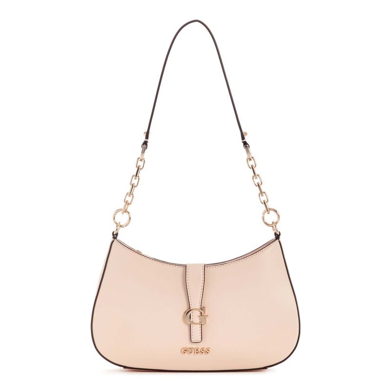 Buy Guess Women Peach Solid Carrie Shoulder Bag with Detachable Strap ...