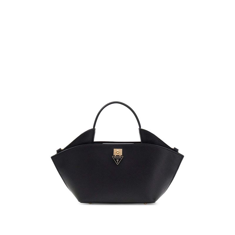 Buy Guess Women Black Solid Patsie Handbag with Detachable Strap Online