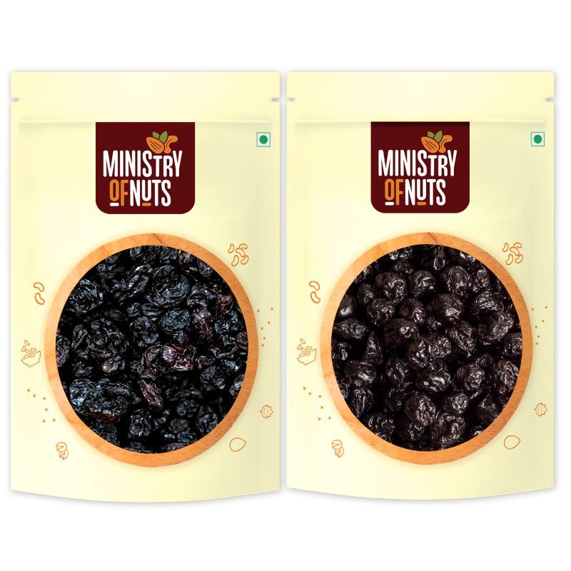 Buy Ministry of Nuts Premium Dry Fruits Black Raisin & Blueberry Dried ...