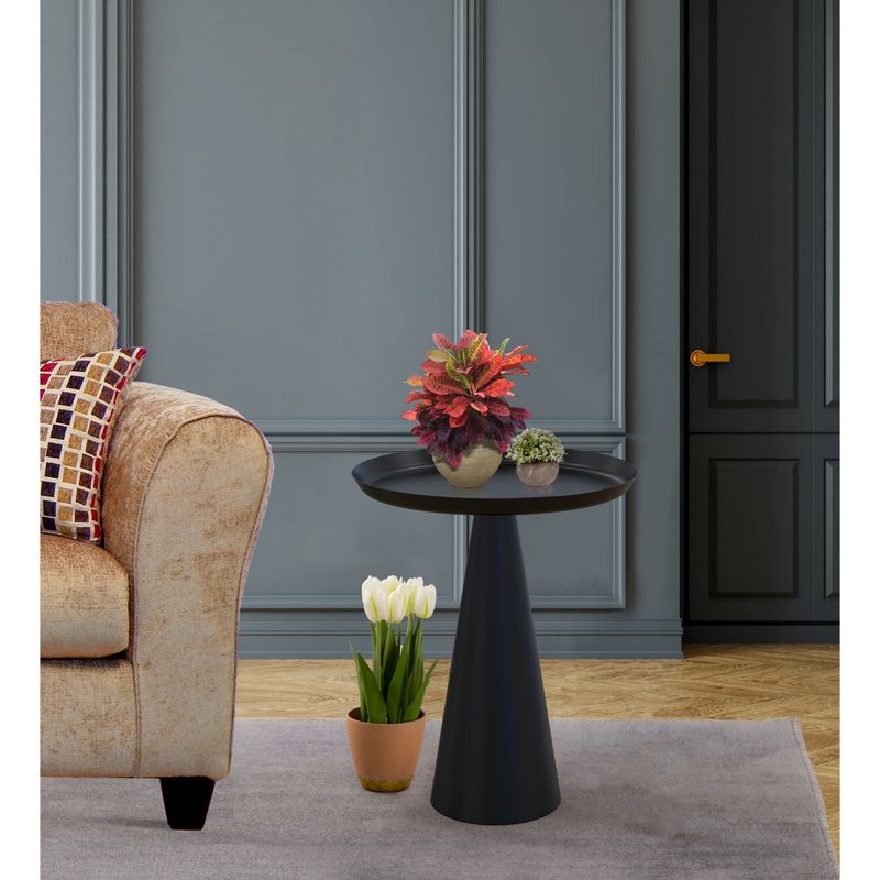Buy Metalsmith Designer Metal Cone Side Table For Indoor, Outdoor, Home ...