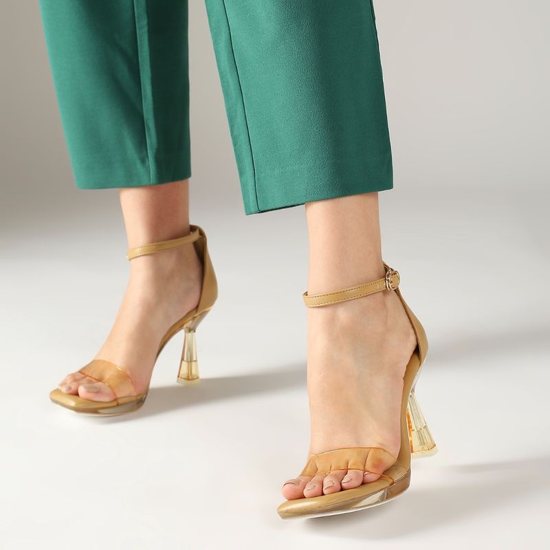 Buy Inc.5 Beige Party Spool Heels Online