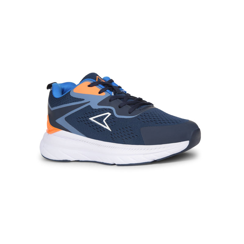 Buy Power Men Sports Round Toe Walking Shoes Navy Blue Online