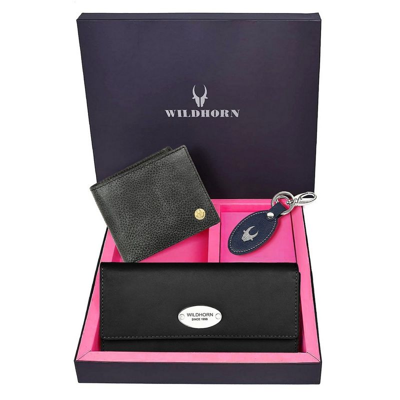 Buy WILDHORN Premium Leather Ladies Wallet, Mens Wallet and Keychain ...