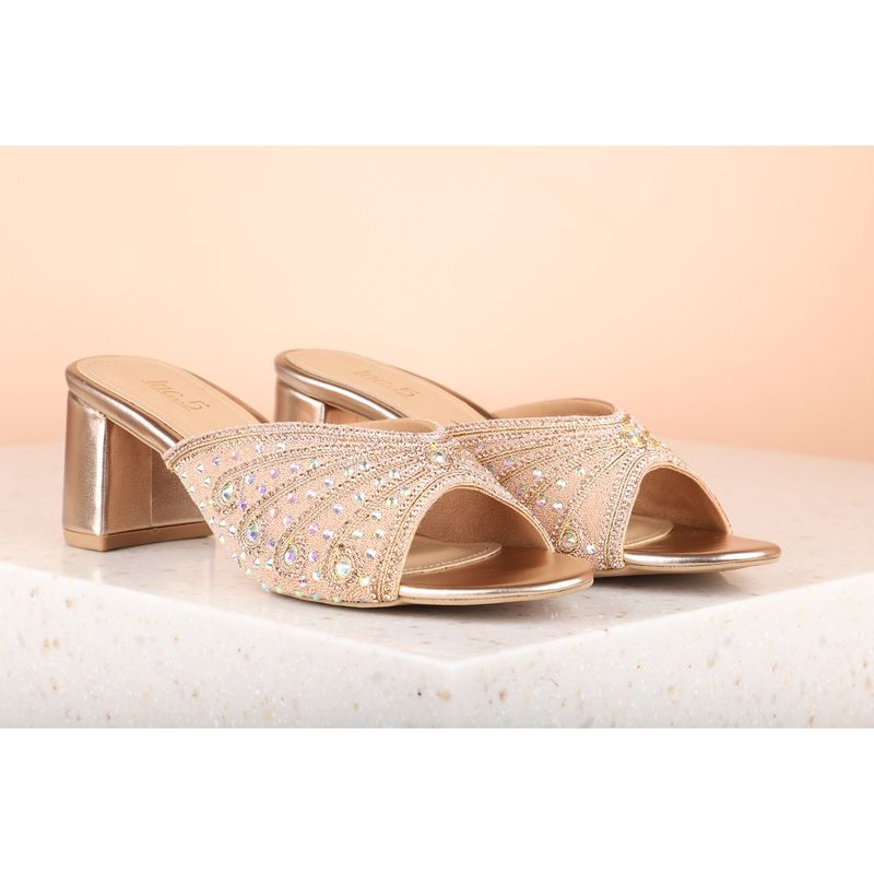 Buy Inc.5 Embellished-sequined Rose Gold Block Online