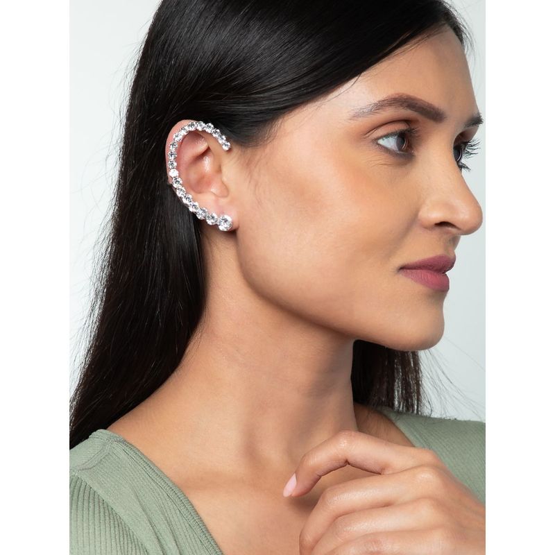 Buy White Lies Stone Ear Cuff Online