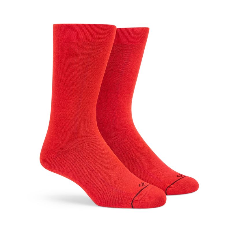 Buy Dynamocks Men and Women Bamboo Crew Length Socks - Red Online