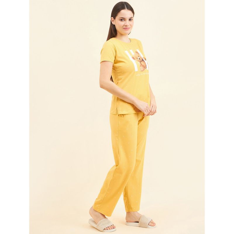 Buy Sweet Dreams Women Printed T-Shirt and Pyjama ( Set of 2) Online