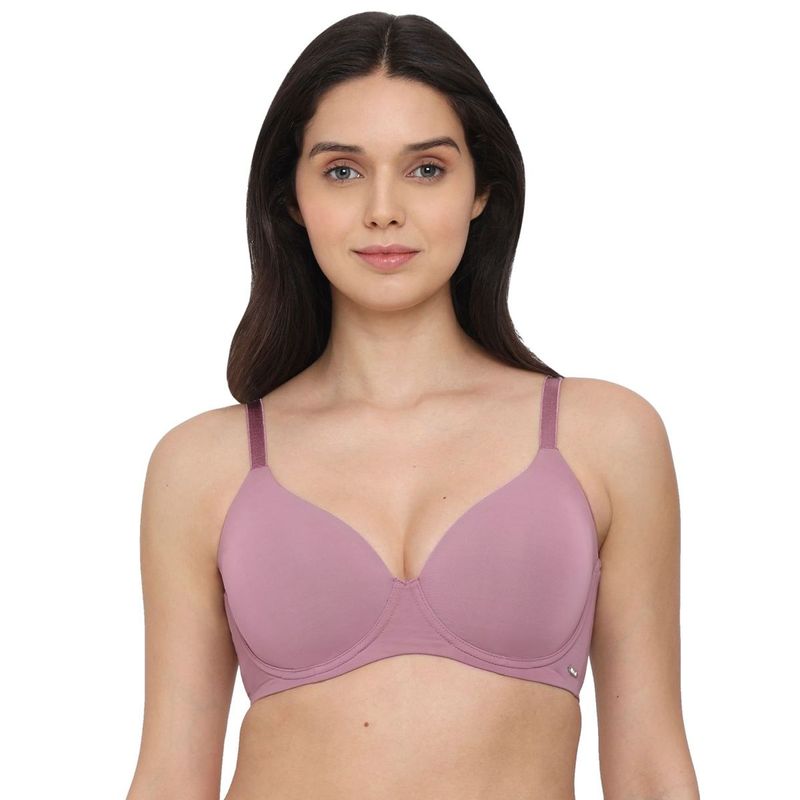 Buy Wacoal Womens Cool Comfort Padded Wired Full Cup Wear Cotton Blend T-shirt Bra - Pink Online