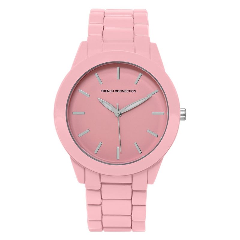 Buy French Connection Pink Dial Womens Analog Watch FCS04P (M) Online
