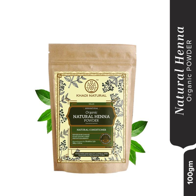 Buy Khadi Natural Organic Natural Henna Powder Repair Damaged Hair Online