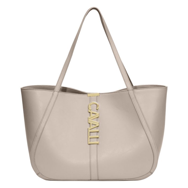 Buy Cavalli Class Beige Solid Handbag Online