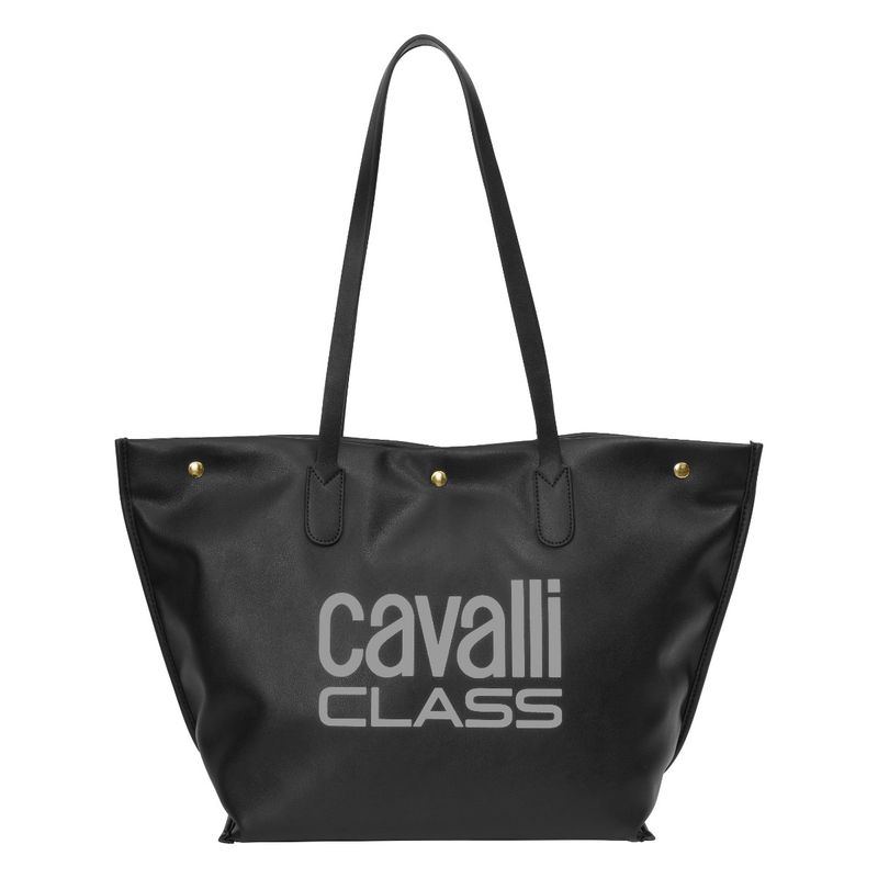 Buy Cavalli Class Black Solid Handbag Online