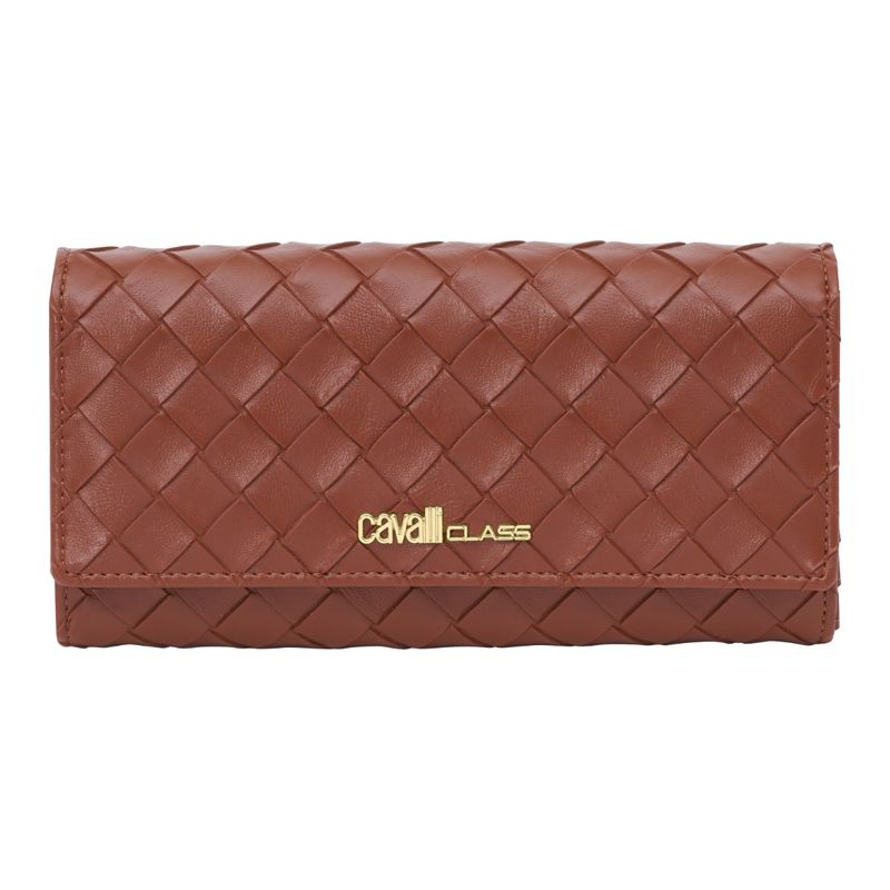 Buy Cavalli Class Tan Textured Wallet Online