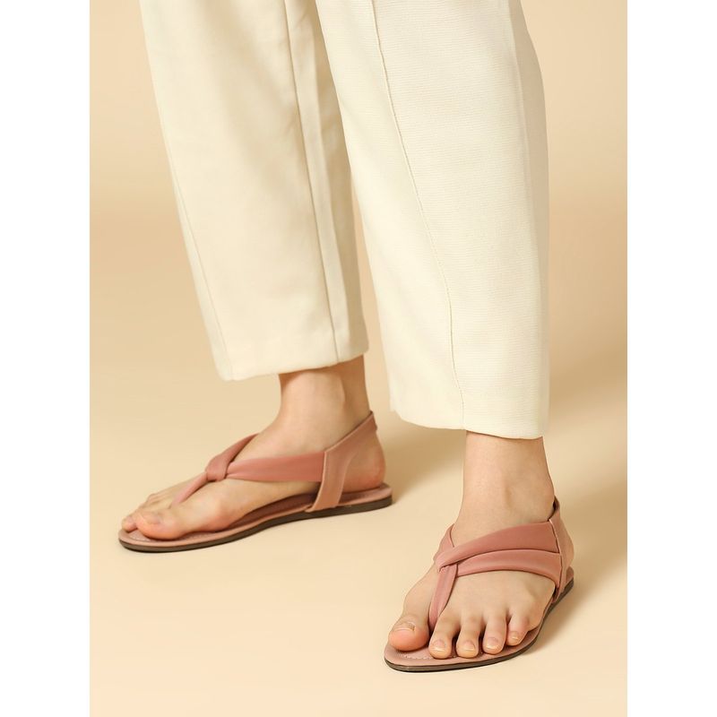 Buy Inc.5 Women Peach Casual Flat Sandals Online