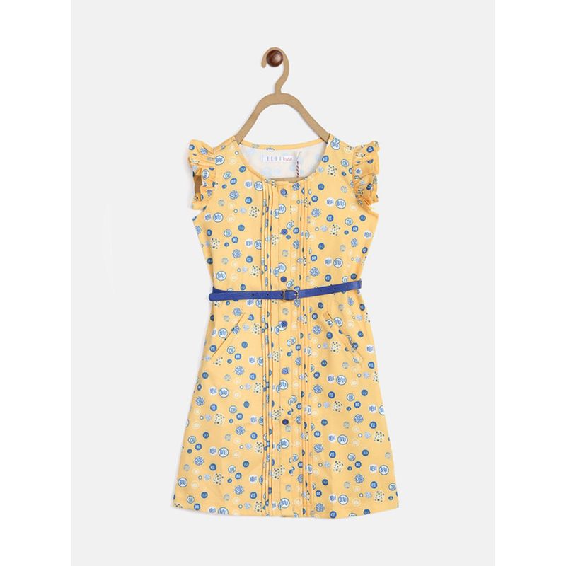 Elle Kids Yellow round neck Dress: Buy Elle Kids Yellow round neck ...