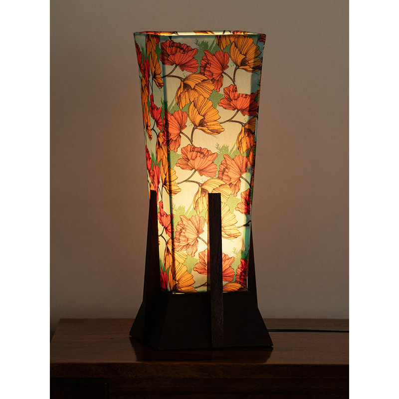 Buy ExclusiveLane Autumn Glow Decorative Table Lamp In Mango Wood (36.8 ...