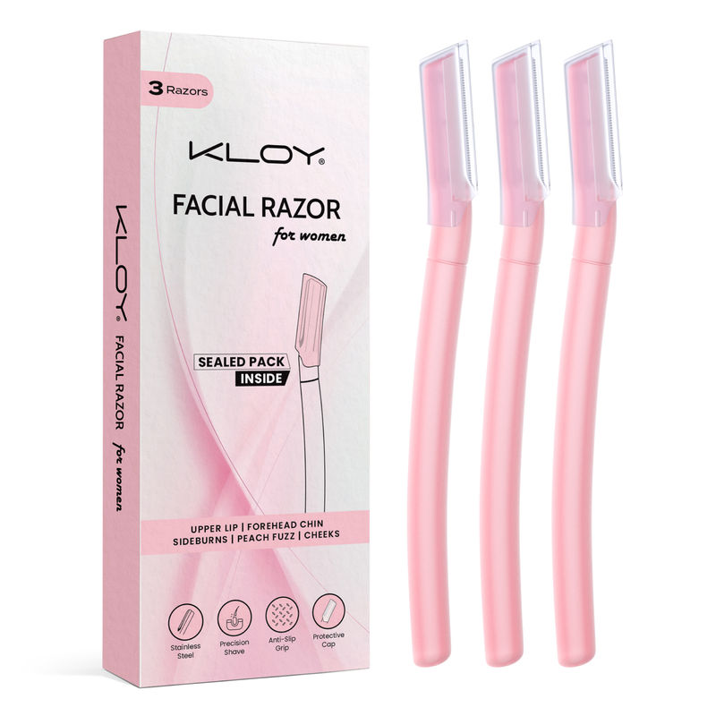 Buy KLOY Facial Razor for Women Pack of 3 Online