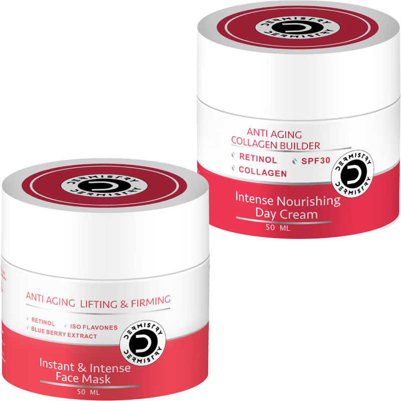 Buy DERMISTRY Anti Ageing Retinol Collagen Spf 30 Day Cream & Pack Mask ...