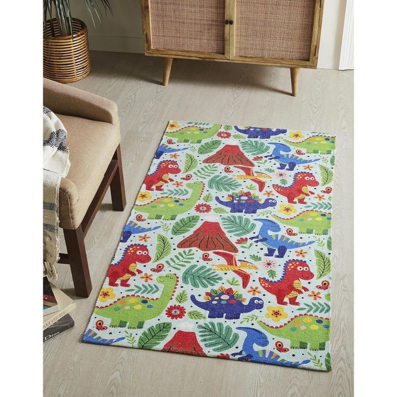 Buy Mona B Abstract Multi-Color Rug (3x5 Feet) Online