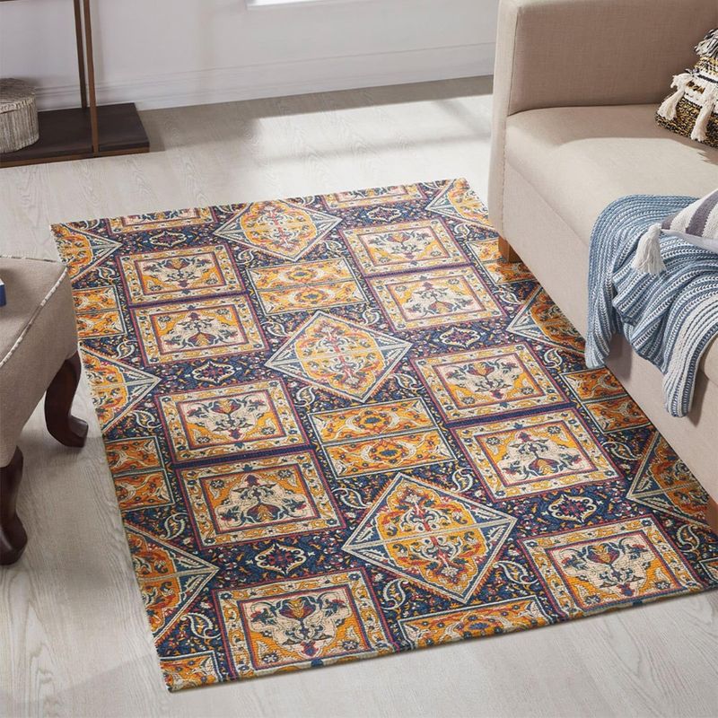 Buy Mona B Feet Ethnic Multi-Color Rug (3.5x5.5 Feet) Online