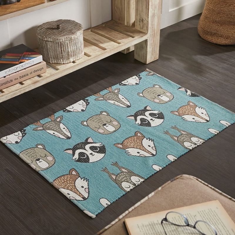 Buy Mona B Abstract Multi-Color Rug (2x3 Feet) Online