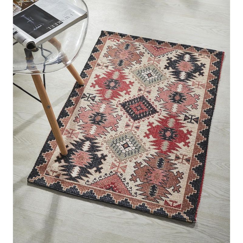 Buy Mona B Ethnic Multi-Color Rug (2x3 Feet) Online