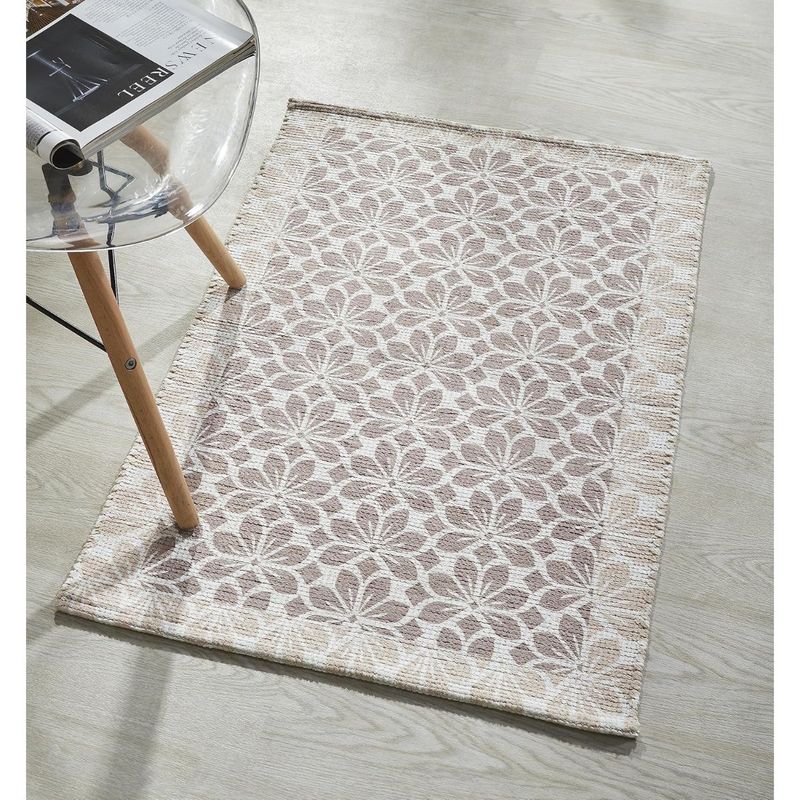 Buy Mona B Floral Grey Rug (2x3 Feet) Online