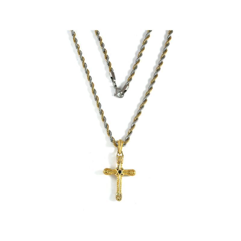 Buy Arvino Divine Duo Cross Men'S Necklace Online