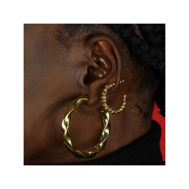Buy Arvino Molten Amorphous Bead Hoops Online
