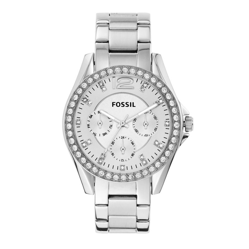 Buy Fossil ES3202 Riley Silver Watch For Women Online
