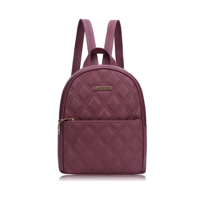 Buy Caprese Stevia Dark Pink Medium Backpack Online
